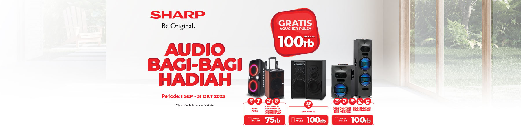Sharp Audio Bagi- Bagi Hadiah