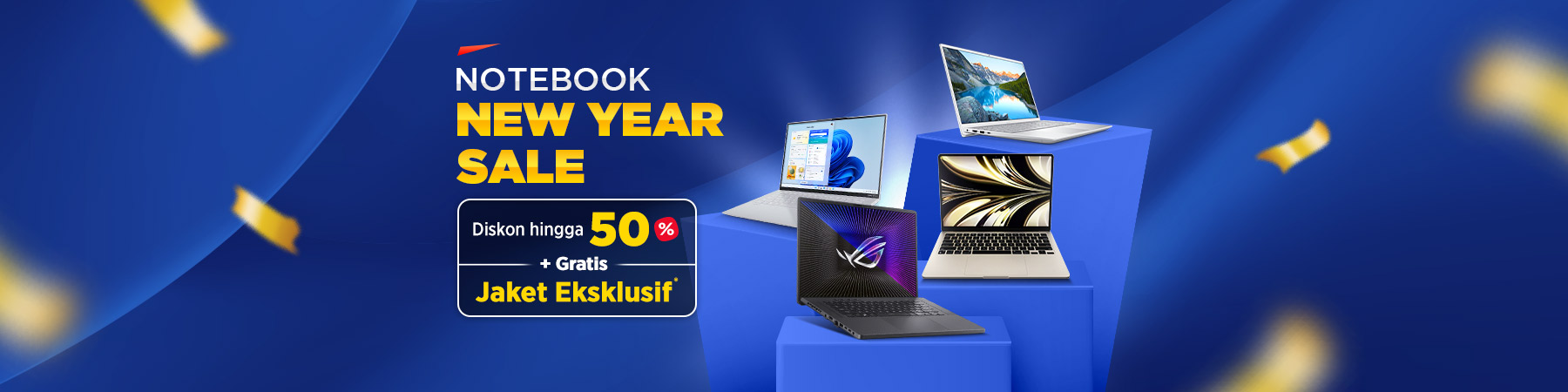 √ Promo Laptop Tahun Baru 2024 | Diskon hingga 50%